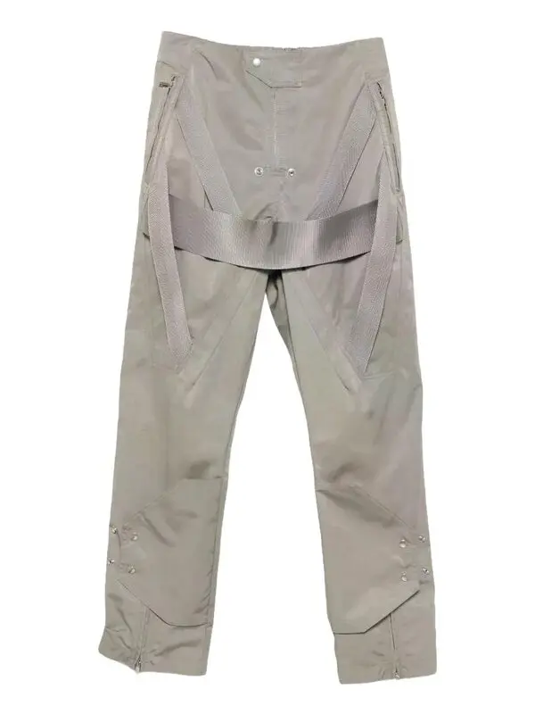 Rick Owens Webbing Strap Zipped Cuff Trousers - Grey