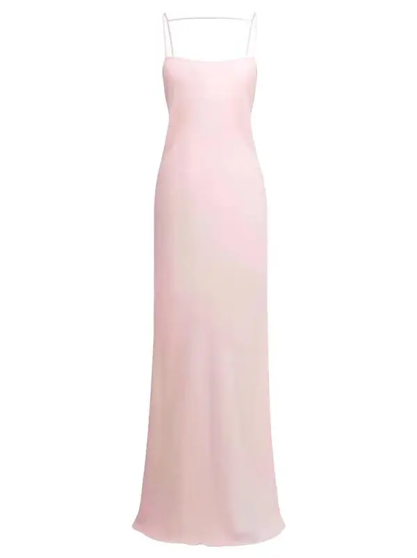 THE ARKOW Laura Open-back Maxi Dress - Pink