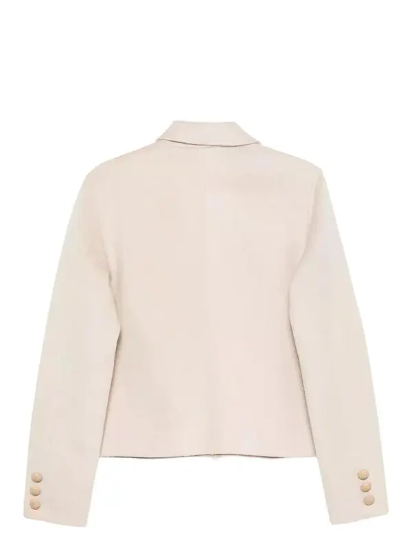 SEMICOUTURE Button-up Wool Jacket - Neutrals