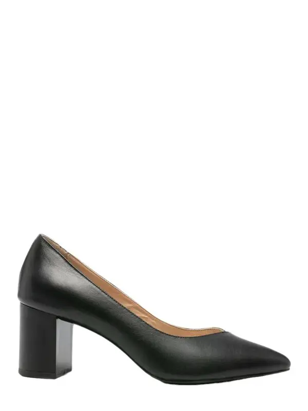 SERGIO MORETTI FIRENZE Pointed-toe Block-heel Pumps - Black