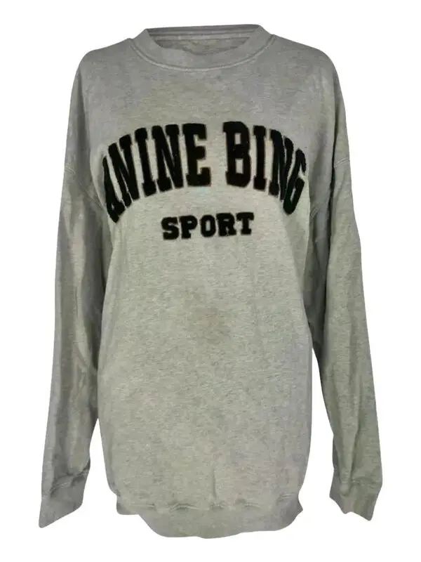 ANINE BING Sport Crewneck Sweater - Grey