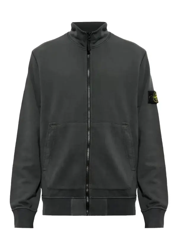 Stone Island 6100063 Organic Cotton Fleece Jacket - Grey