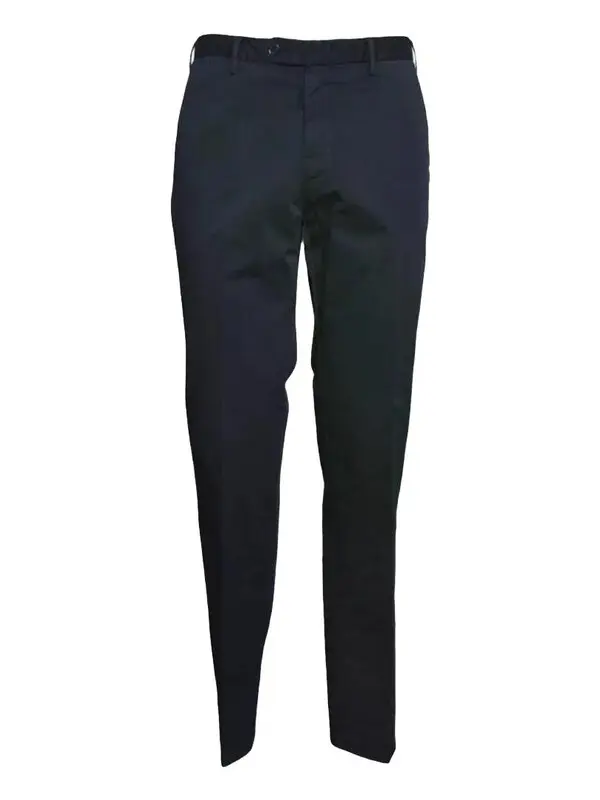 L.B.M. 1911 Tailored Trousers With Pressed Crease - Blue