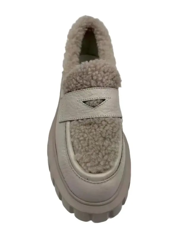 VOILE BLANCHE Grenelle Faux-fur Loafers - Neutrals