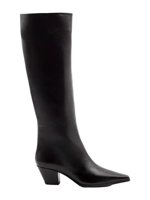 FESTA MILANO Fredine Leather Boots - Black