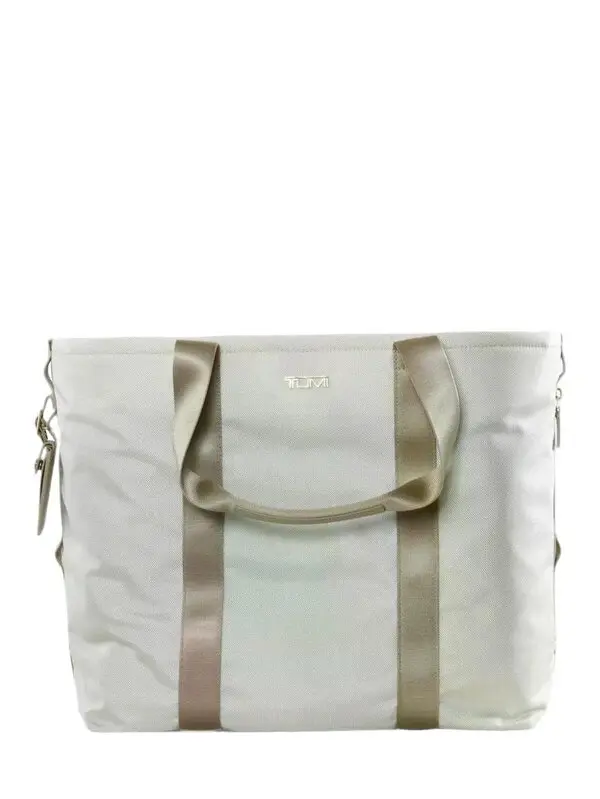 Tumi Logo-plaque Luggage-tag Tote Bag - Neutrals