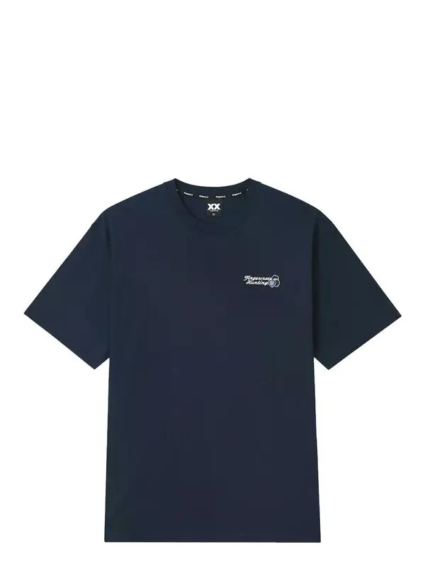 FINGERCROXX Logo-print Cotton T-shirt - Blue