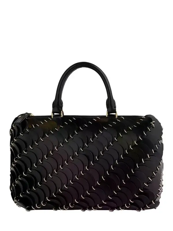 Rabanne Paco Leather Tote Bag - Black