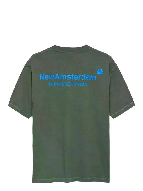 NEW AMSTERDAM SURF ASSOCIATION Logo-print T-shirt - Green