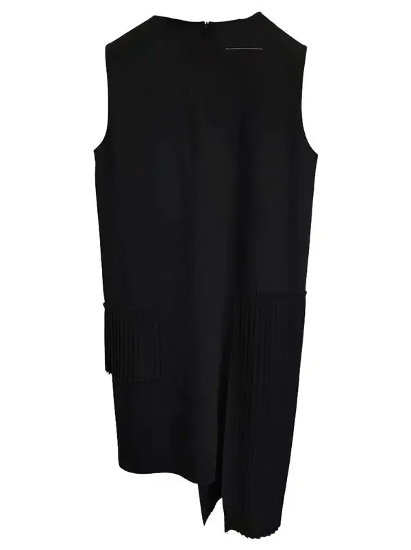 MAISON MARGIELA Asymmetric Pleated Dress - Black