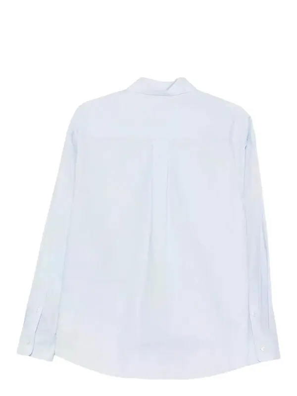 6397 Button-fastening Long-sleeve Shirt - Blue