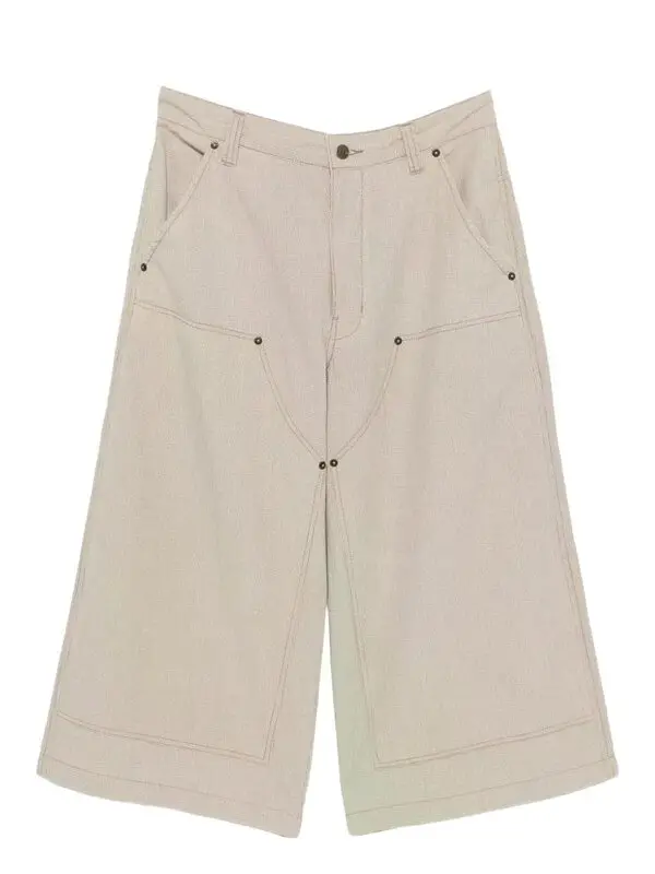 6397 Checked Shorts - Neutrals