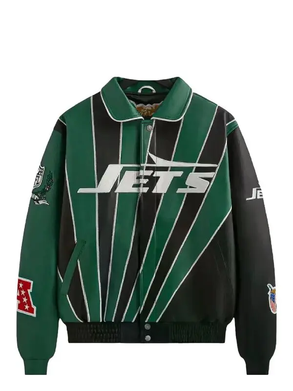 Kith X Jeff Hamilton Nfl Jets Varsity Jacket - Green