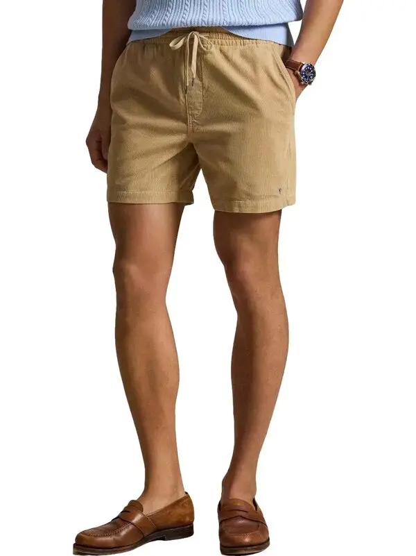 Polo Ralph Lauren Corduroy Logo-embroidered Short - Neutrals