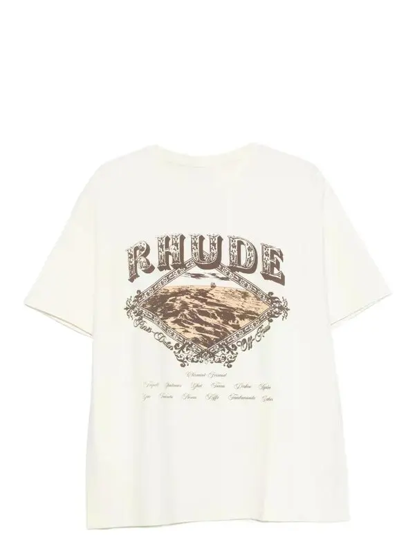 Rhude Graphic-print T-shirt - Neutrals