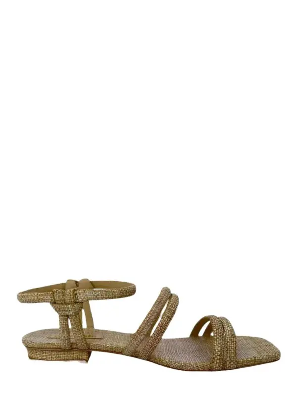 Cult Gaia Ankle-strap Flat Sandals - Neutrals