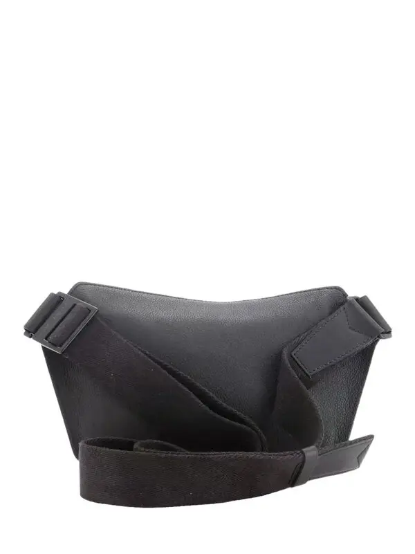LOUIS VUITTON Aerogram Takeoff Sling Bag Leather Belt Bag - Black