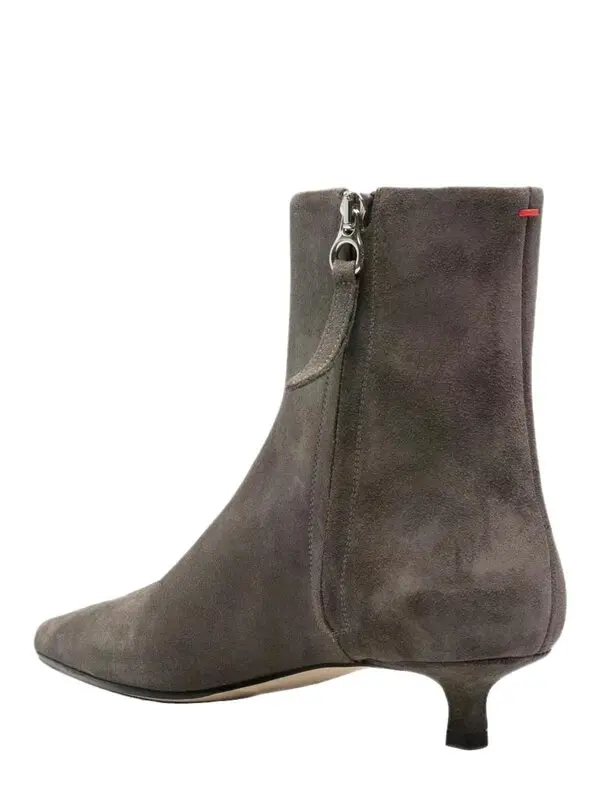 AeydĒ Sofie Pointed-toe Ankle Boots - Grey