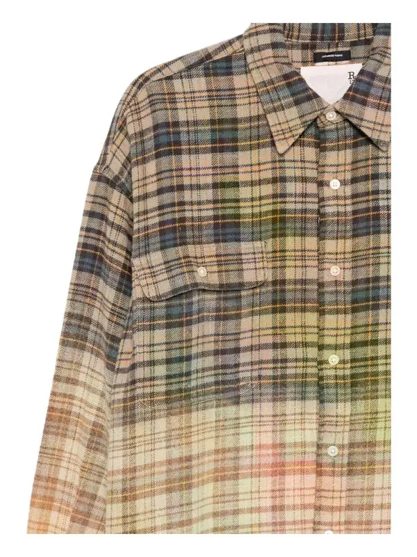 R13 Check-pattern Shirt - Neutrals