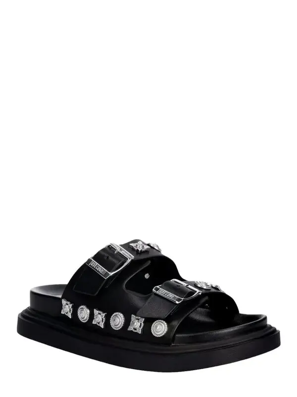 Just Cavalli Stud-embellished Buckle-fastening Sandals - Black