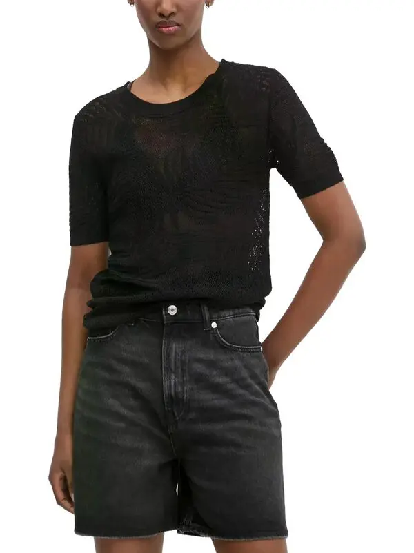 Desigual Patterned T-shirt - Black