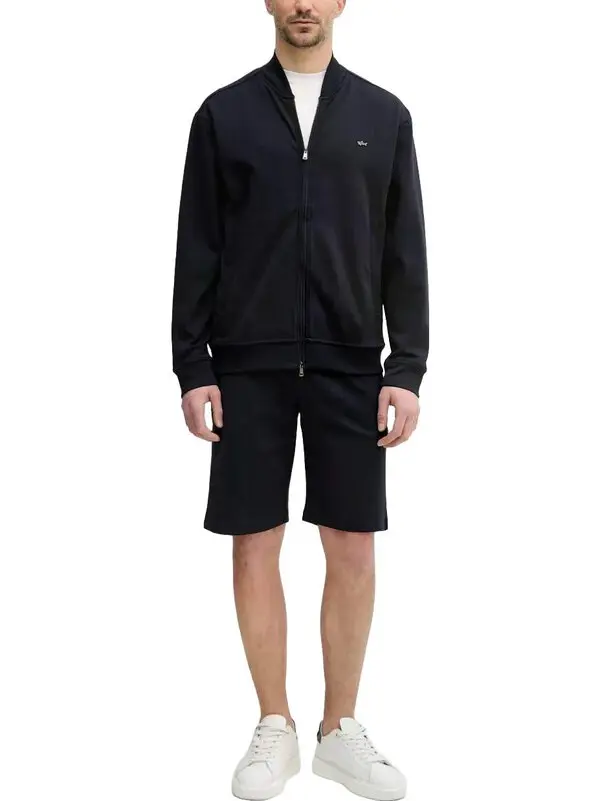 Paul & Shark Logo-plaque Zip-up Sweater - Blue
