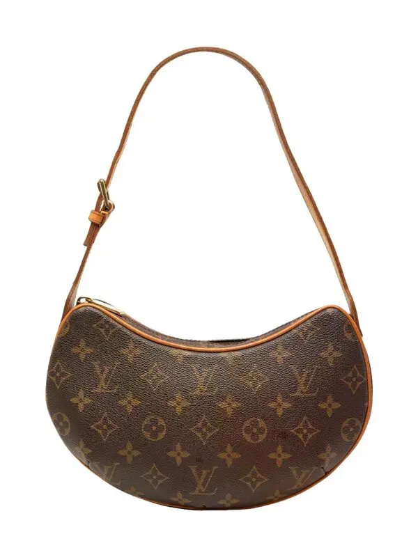 LOUIS VUITTON 2003 Monogram Croissant Pm Hobo Bag - Brown
