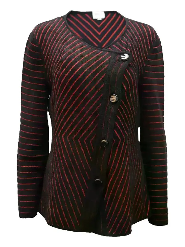 Emporio Armani Chevron Knit Sweater - Red