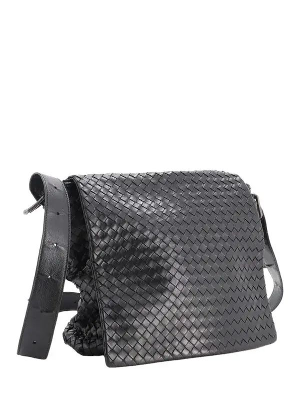 Bottega Veneta Intrecciato Nappa Medium Messenger Bag - Black