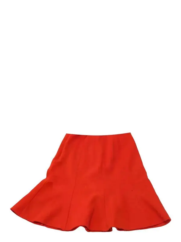 Oscar De La Renta Paneled Midi Skirt - Red