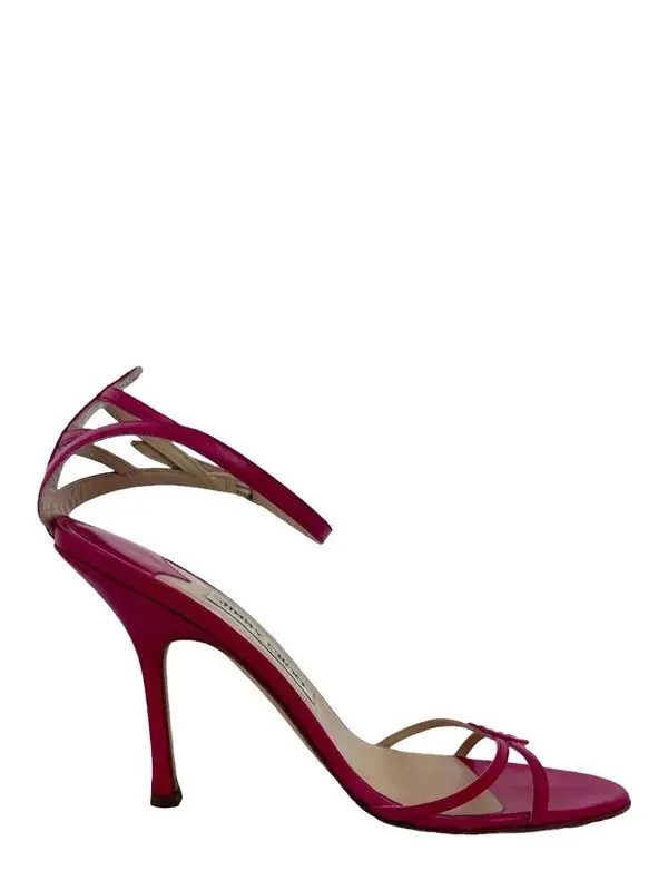 JIMMY CHOO Ankle Strap Stiletto Sandals - Pink