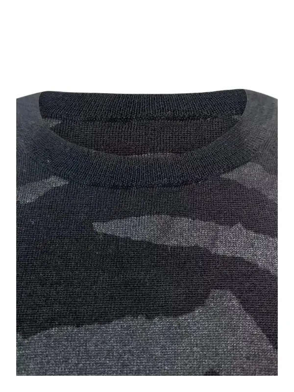 Alexander McQueen Graphic Print Sweater - Black