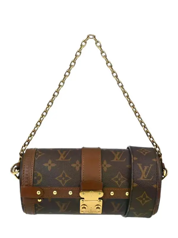 LOUIS VUITTON 2010-2020s Papillon Trunk Monogram Shoulder Bag - Brown