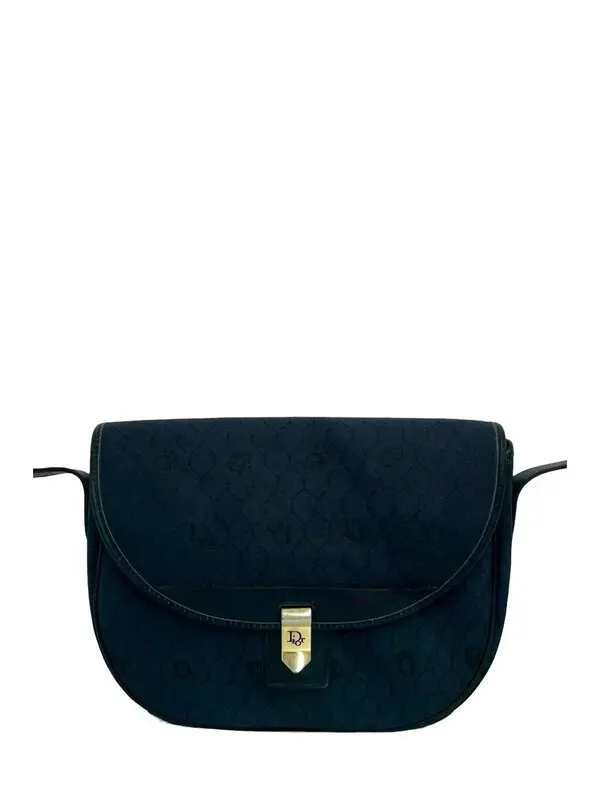 Dior 20th Century Honeycomb Canvas Crossbody Bag - Blue