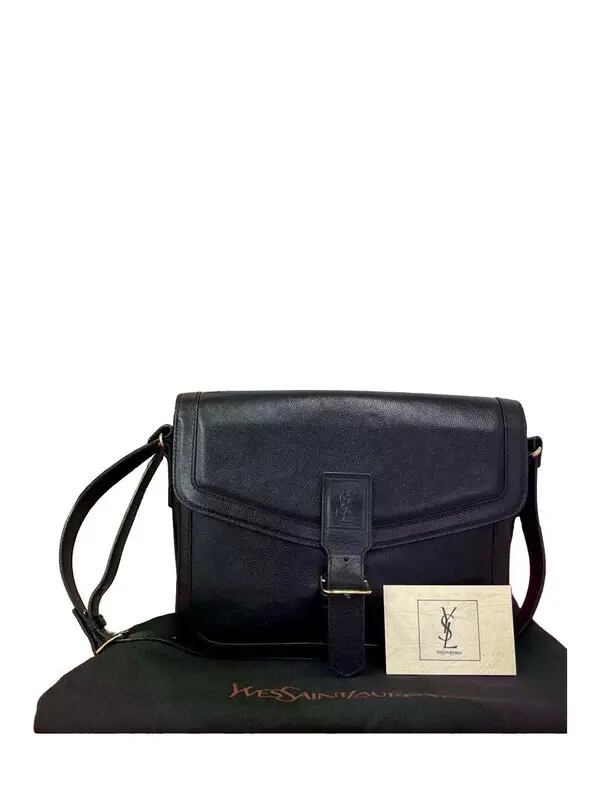 Saint Laurent 20th Century Leather Crossbody Bag - Black