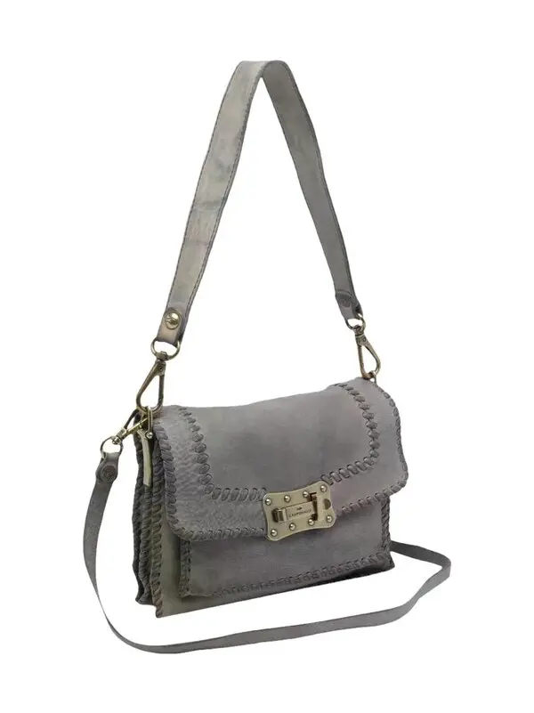 CAMPOMAGGI Agnese Leather Shoulder Bag - Grey