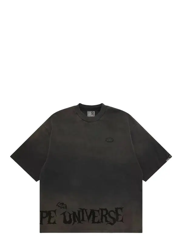 AAPE BY *A BATHING APE Logo-print Cotton T-shirt - Grey