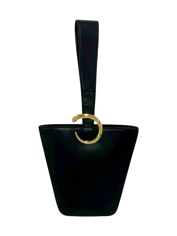 Cartier 2010-2026 Leather Panthere Handbag - Black