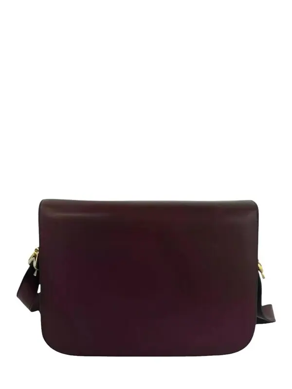 Celine 1990-2010 Leather Carriage Crossbody Bag - Red
