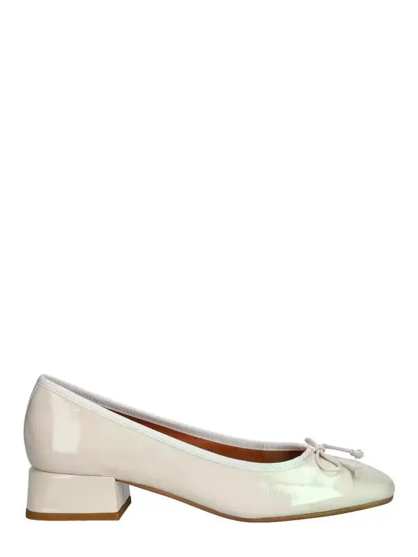 JONAK PARIS Dybil Patent Finish Bow Detail Pumps - Neutrals
