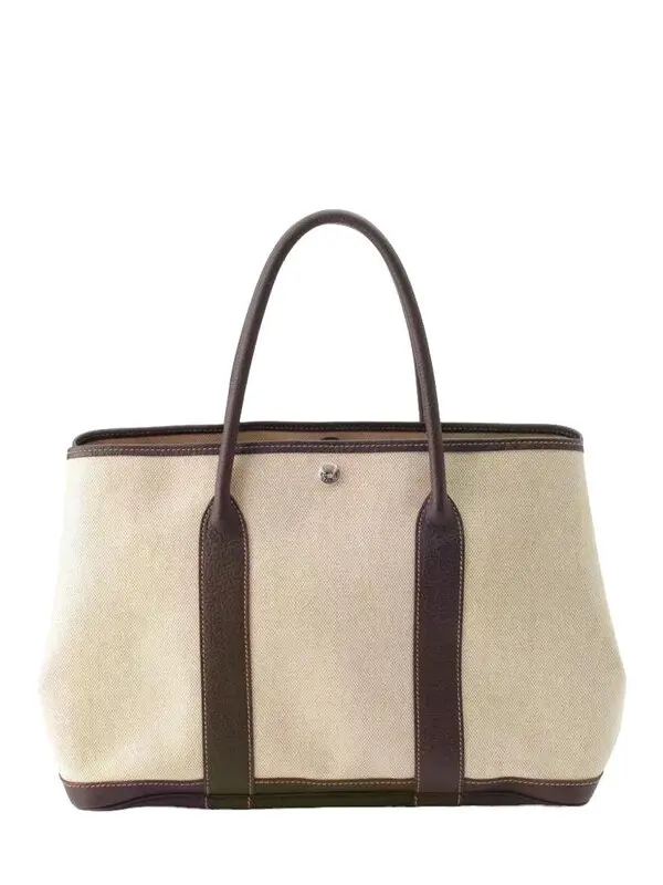 Hermès 2002 Toile And Negonda Garden Party 36 Tote Bag - Neutrals