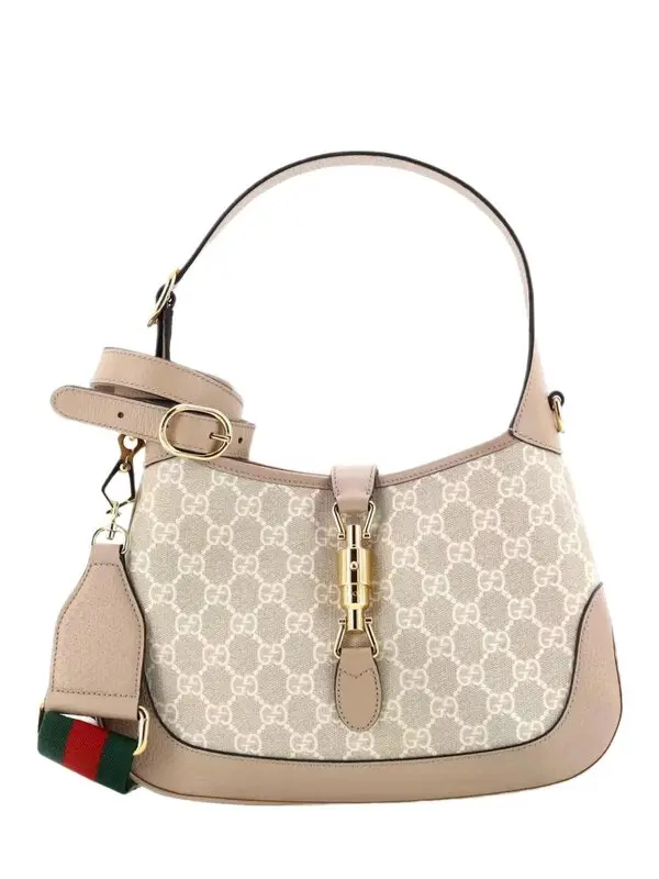 Gucci Jackie 1961 Gg Coated Canvas Small Hobo Bag - Neutrals