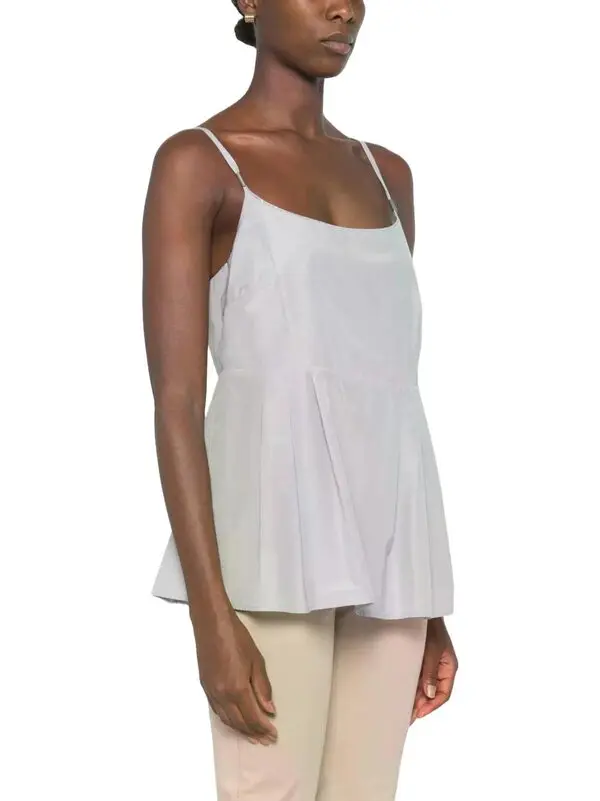 Peserico Pleated Top - Grey