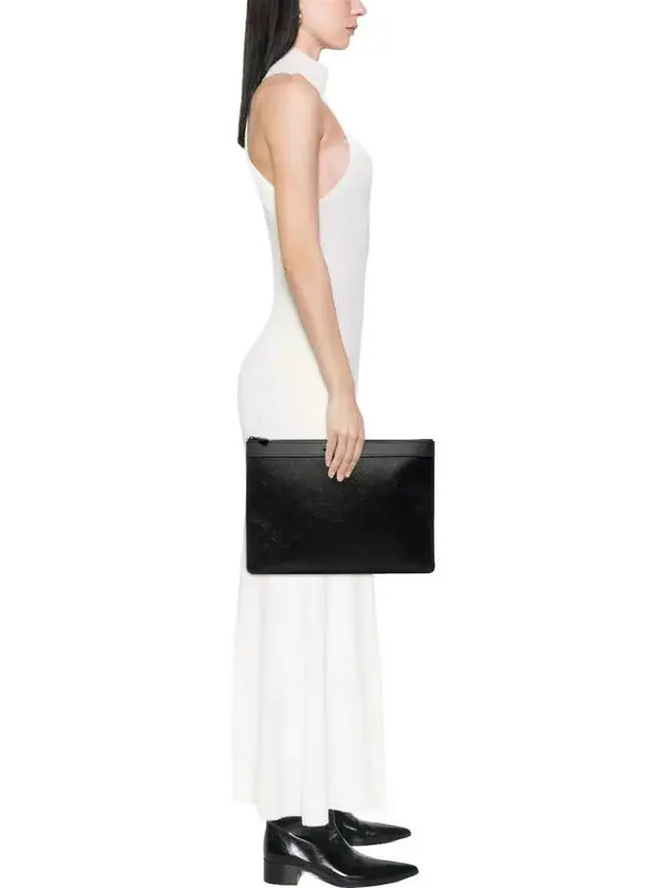 LOUIS VUITTON 2019 Monogram Shadow Discovery Pochette Clutch Bag - Black