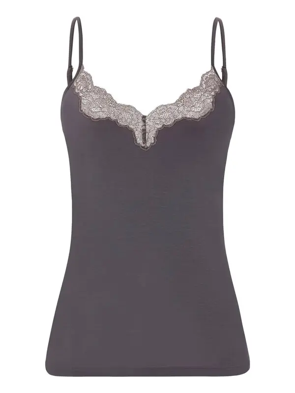 Hanro Dana Cami Top - Grey