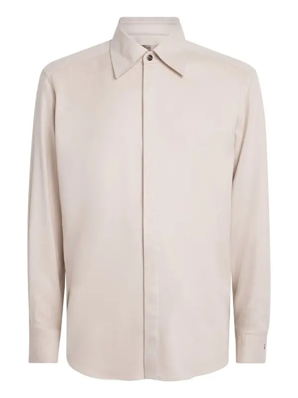 Herno Silk-cashmere Shirt - Beige