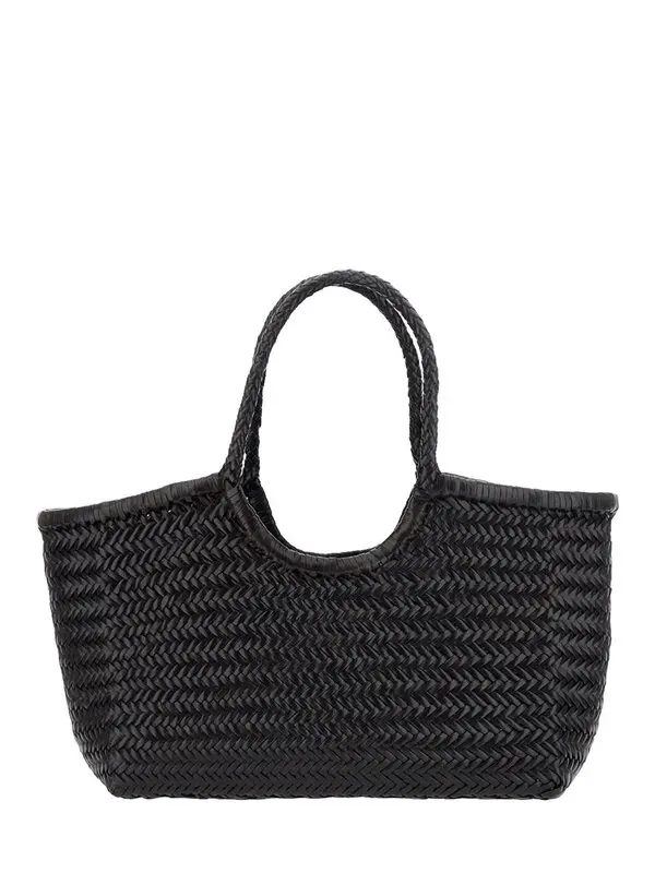 Dragon Diffusion Nantucket Woven Leather Shoulder Bag - Brown