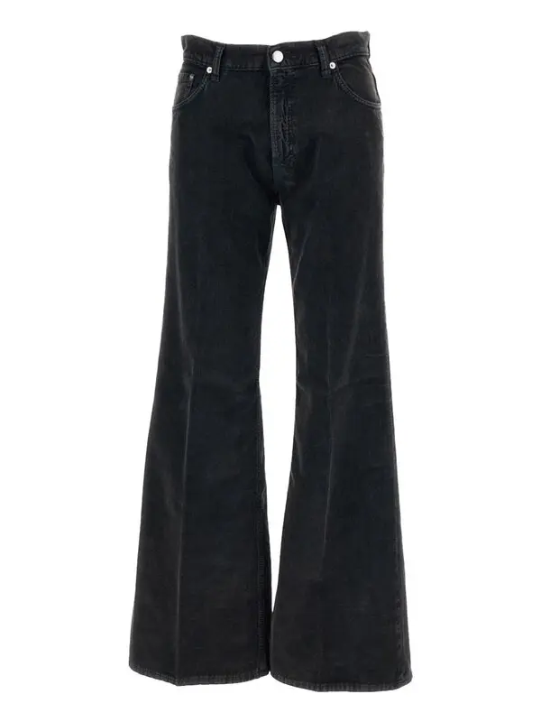 HAIKURE Clara Mid-rise Flared Corduroy Jeans - Black