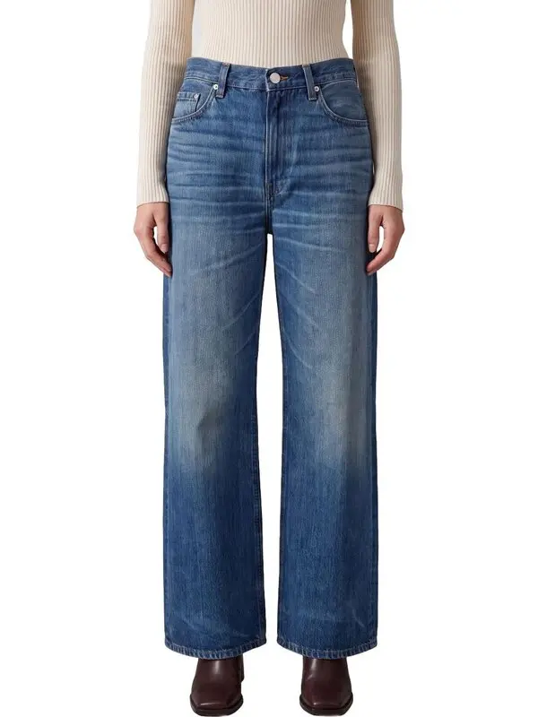 HAIKURE Winny Organic Cotton Wide-leg Jeans - Blue