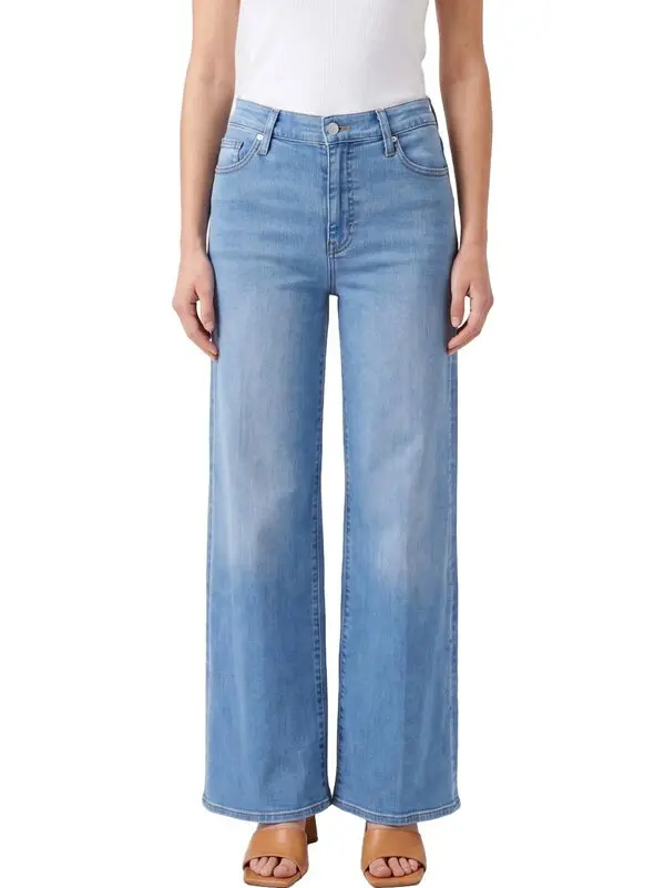FRAME Le Slim Palazzo High-rise Wide-leg Jeans In Denim - Sky